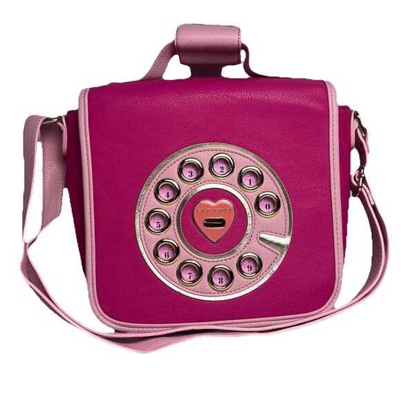 Betsey Johnson | Bags | Betsey Johnson Kitsch Call Me Baby Telephone ...